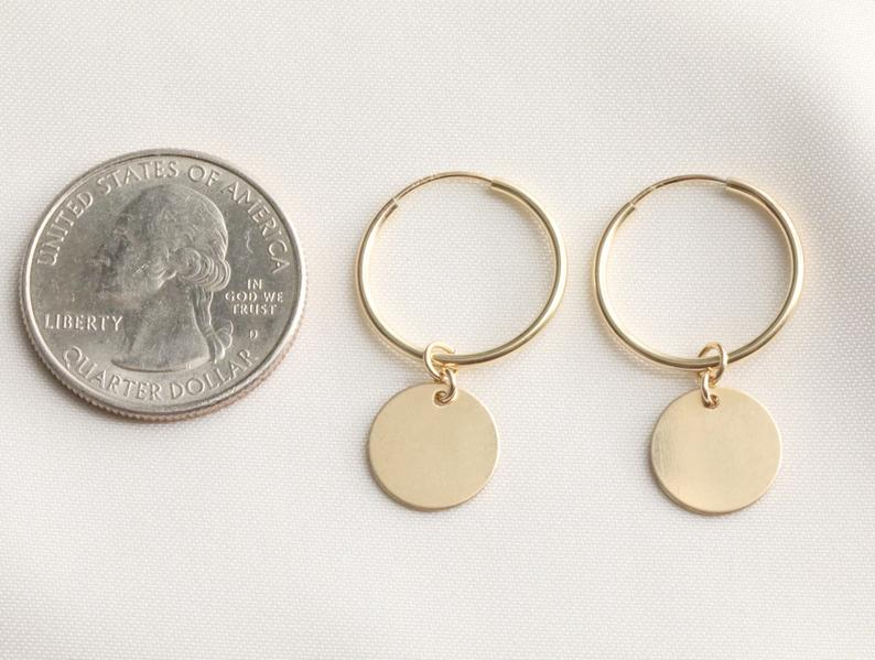 Gold Coin Earrings – Danica Rose Jewelry